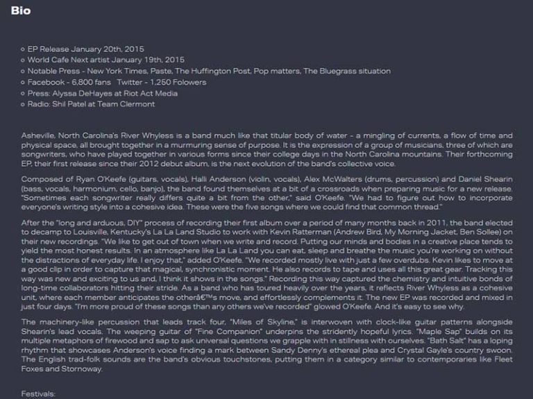 How to Write a Band Bio in 6 Easy Steps (with Examples) 2023 - Guitar Lobby