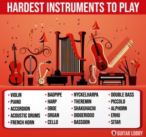 20 Hardest Instruments to Play & Why (2024) - Guitar Lobby